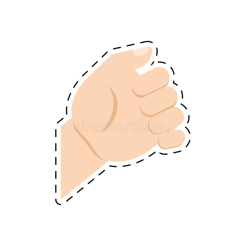 Hand Service Tray Symbol Cut Line Stock Illustration - Illustration of ...