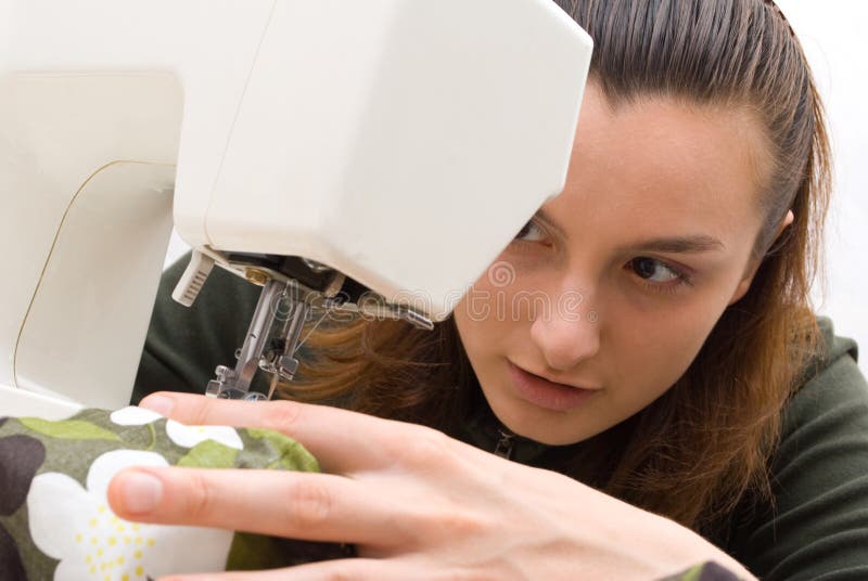 Hand sewing stock image. Image of costuming, fabric, embroidery - 10217099