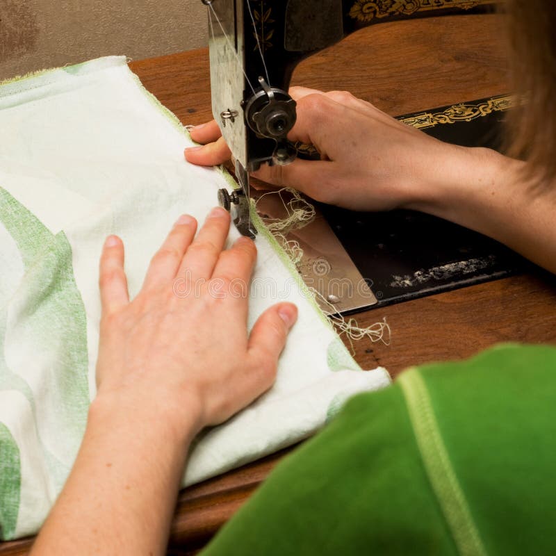 Hand quilting stock photo. Image of handcrafted, cloth - 3350086
