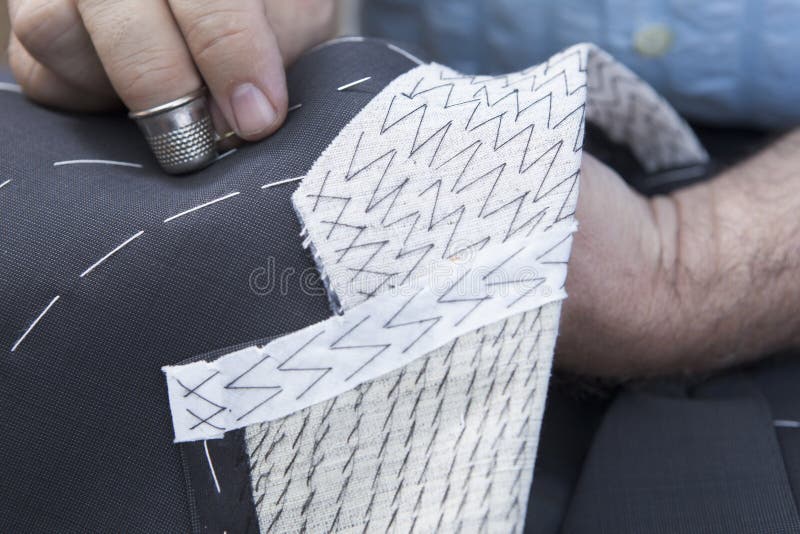 Hand Sewing of a Tailored Jacket Stock Photo - Image of spain ...