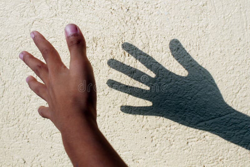 Hand Shadow stock image. Image of textures, sunlight - 24041121