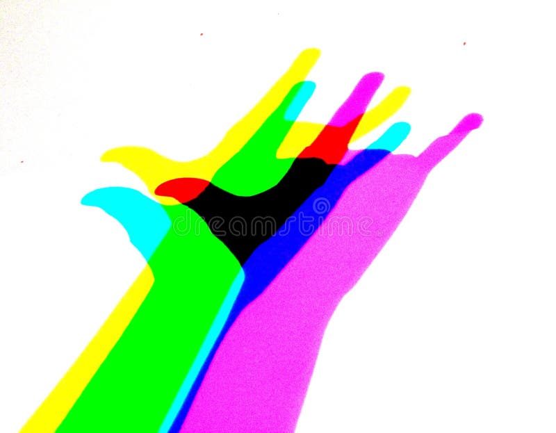 Hand-shadow Artwork Featuring Silhouettes of Dog, Vector Design, and ...