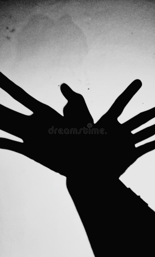 Hand shadow stock image. Image of dark, hand, shadow - 208289249