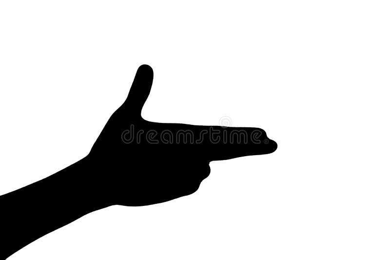 Hand Shadows Made into Various Shapes Stock Illustration - Illustration ...