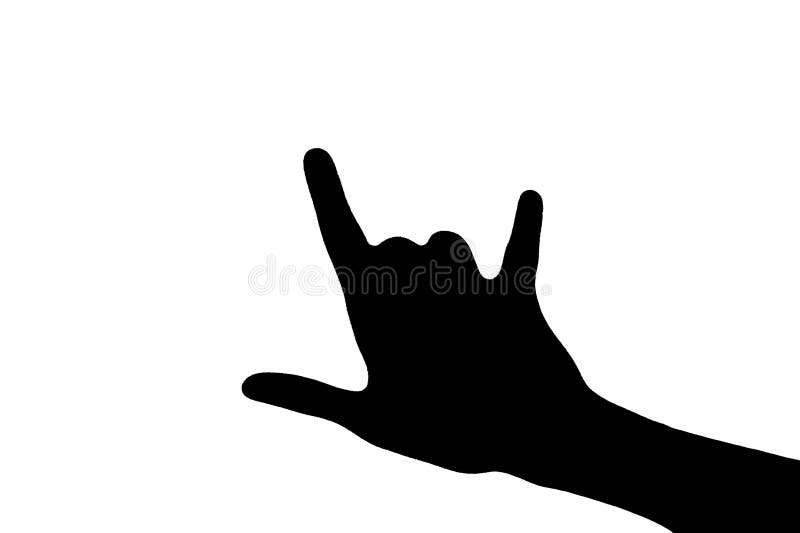 Hand Shadows Made into Various Shapes Stock Illustration - Illustration ...