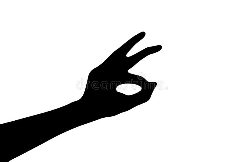 Hand Shadows Made into Various Shapes Stock Illustration - Illustration ...