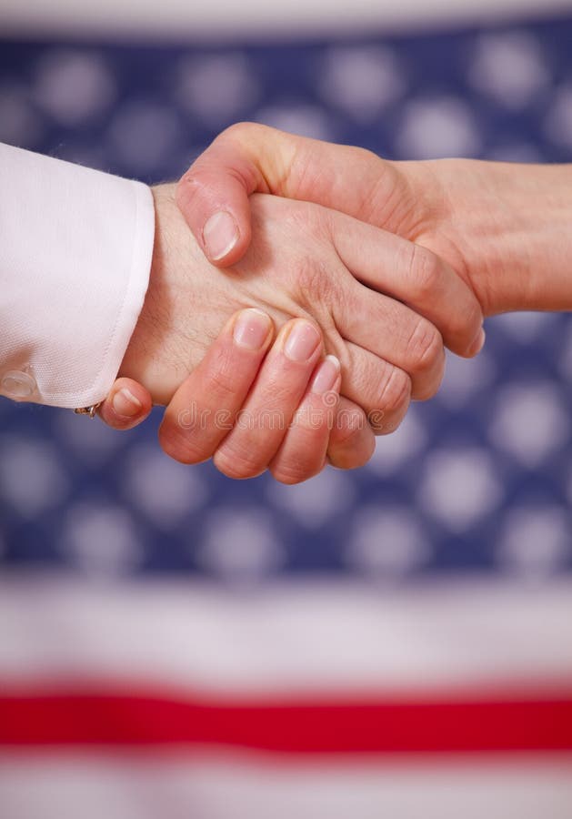 Hand Shake Over European Flag Stock Image - Image of deal, hand: 13090031