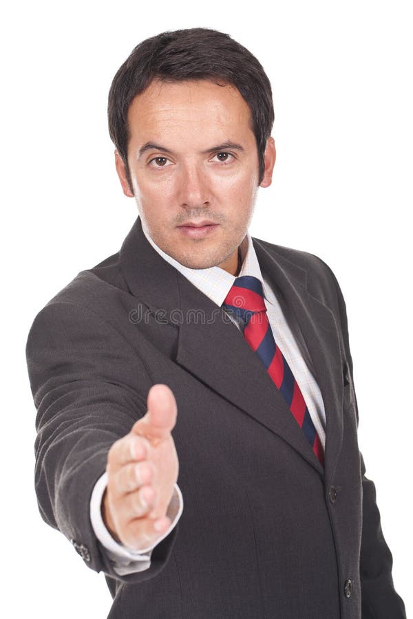 Hand shake stock image. Image of portrait, looking, light - 21339909