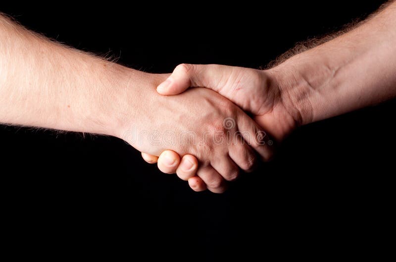 Hand-shake closeup stock image. Image of desk, business - 12125867