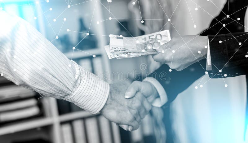 Deal concept; light effect stock image. Image of euro - 198915083