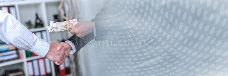 Deal Concept; Panoramic Banner Stock Photo - Image of giving, hand ...