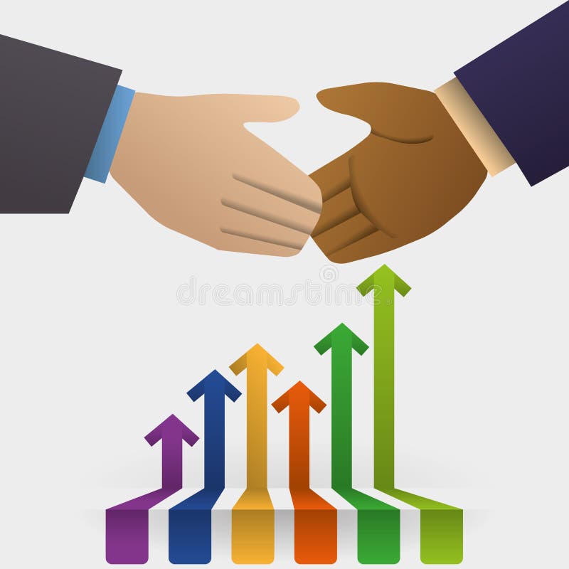 Hand shake design stock vector. Illustration of success - 60441625