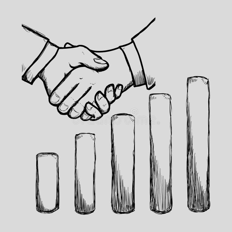 Hand shake design stock vector. Illustration of success - 60446949