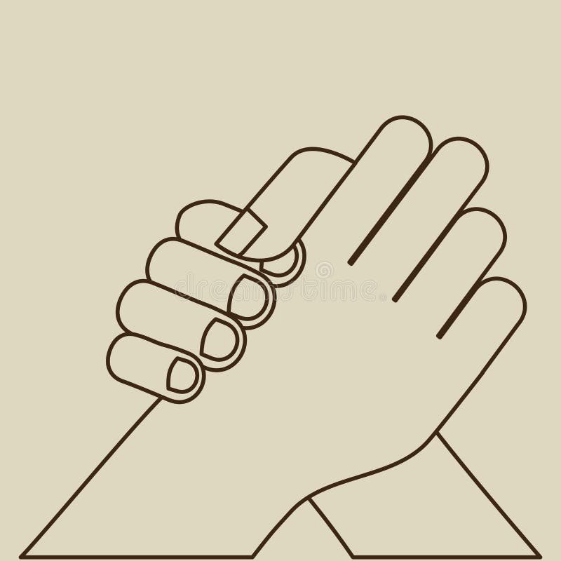Hand shake design stock illustration. Illustration of symbol - 70205546