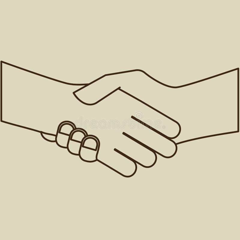 Hand shake design stock illustration. Illustration of symbol - 70205546