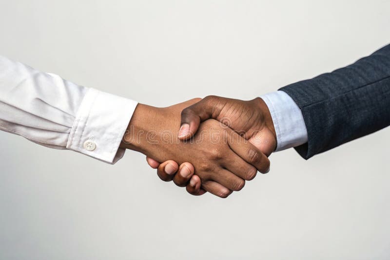 Hand Shake Icon. Agreement and Cooperation Symbol Stock Image - Image ...