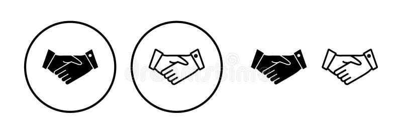 Hand Shake Icon . Business Handshake. Contract Agreement. Partnership ...