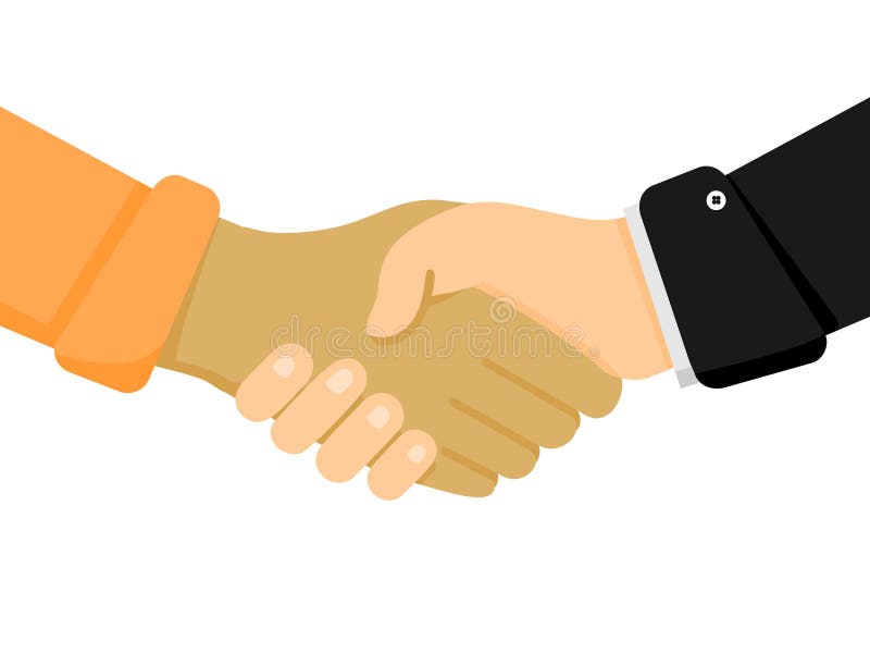 Hand Shake Illustration Vector Stock Vector - Illustration of deal ...