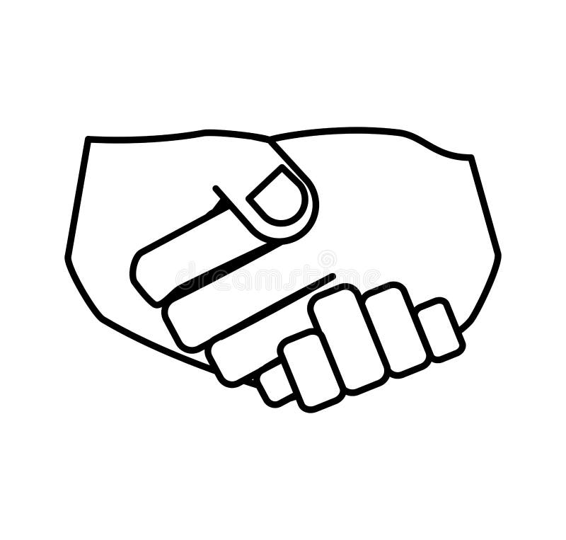 Hand Shake Icon. Help Design. Vector Graphic Stock Vector ...