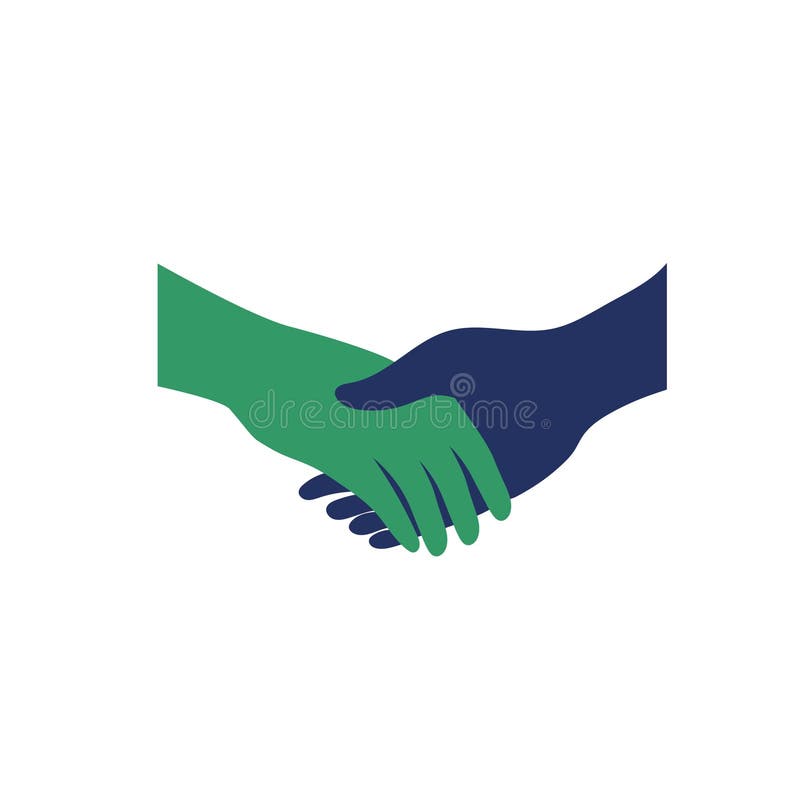 Hand Shake Logo Design Vector Illustration Stock Vector - Illustration ...