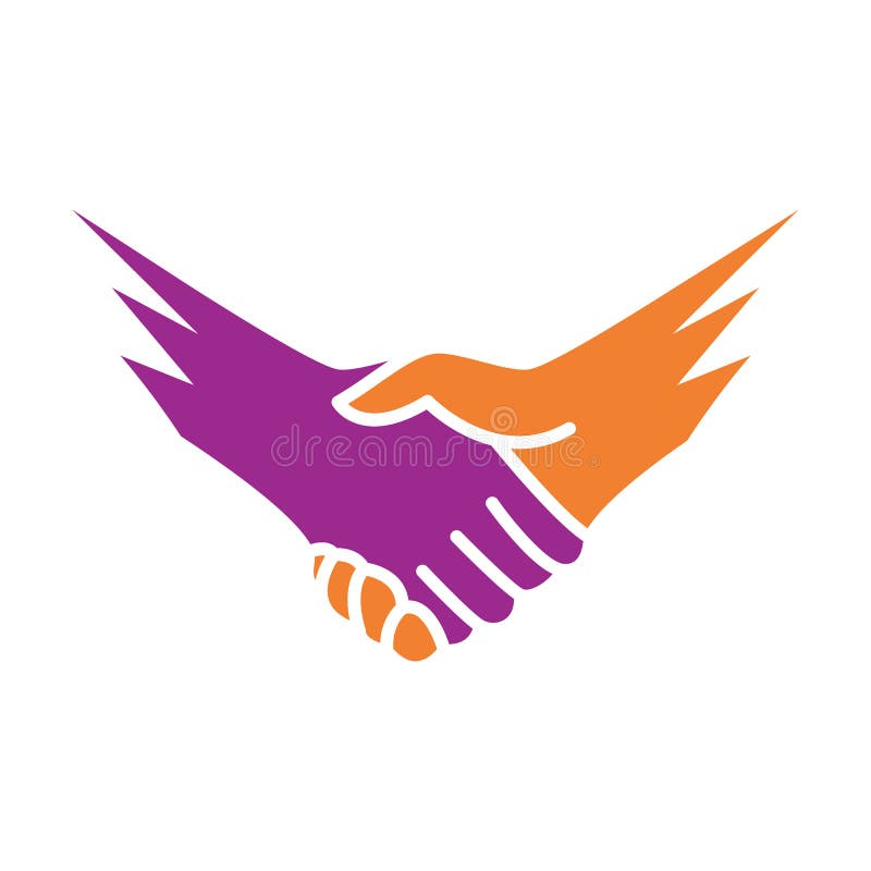Hand Shake logo stock vector. Illustration of shake - 258694674