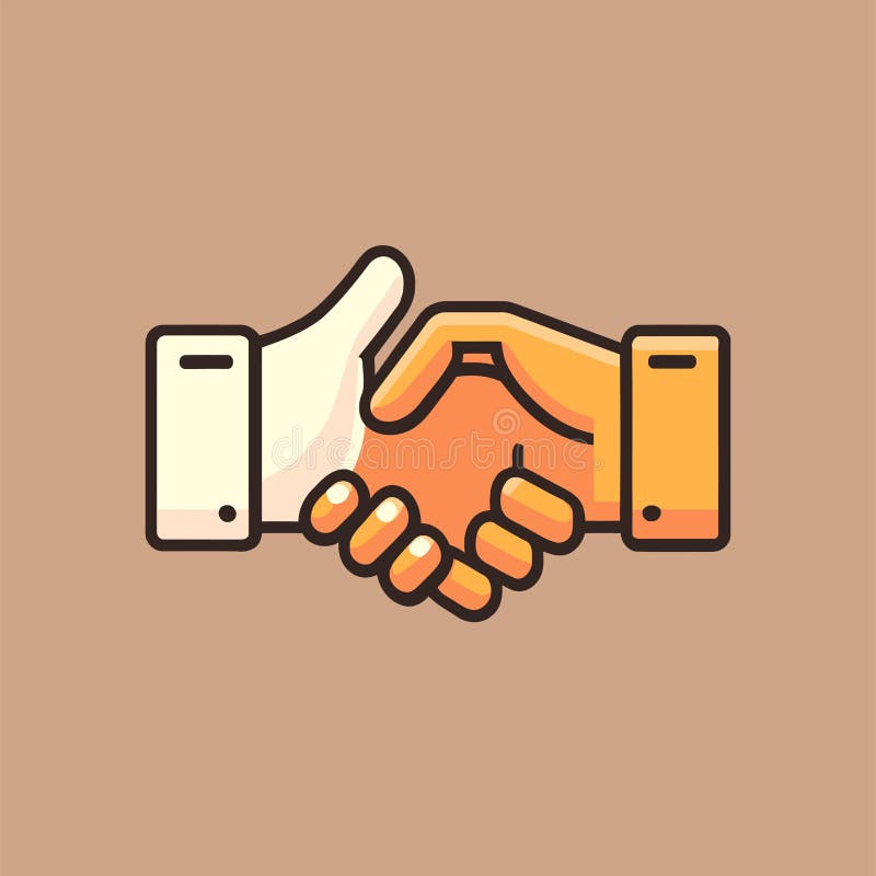 Hand Shake Logo, Handshake Icon Design Template Simple Flat Vector Stock Vector - Illustration ...
