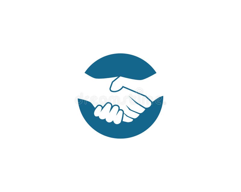 Hand Shake logo stock vector. Illustration of logo, greeting - 145267084