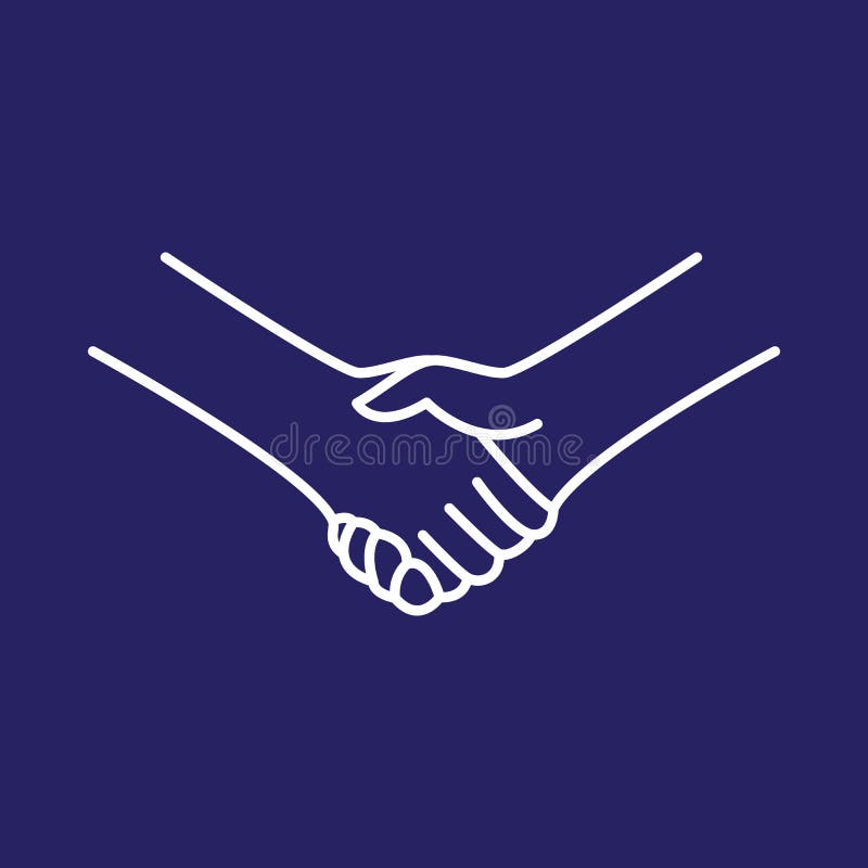 Hand Shake logo stock vector. Illustration of business - 258694671