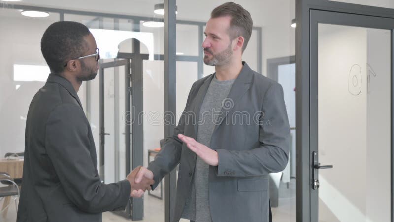 The Hand Shake by Multi Ethnic People in Office Stock Footage - Video ...