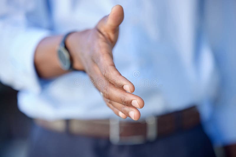 Hand Shake, Man and Woman with Low Angle in Office for Welcome, B2b ...