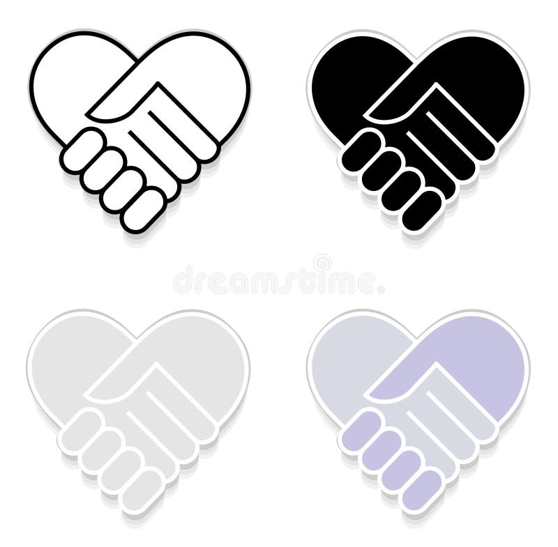 Hand shake sticker stock vector. Illustration of partnership - 38053954