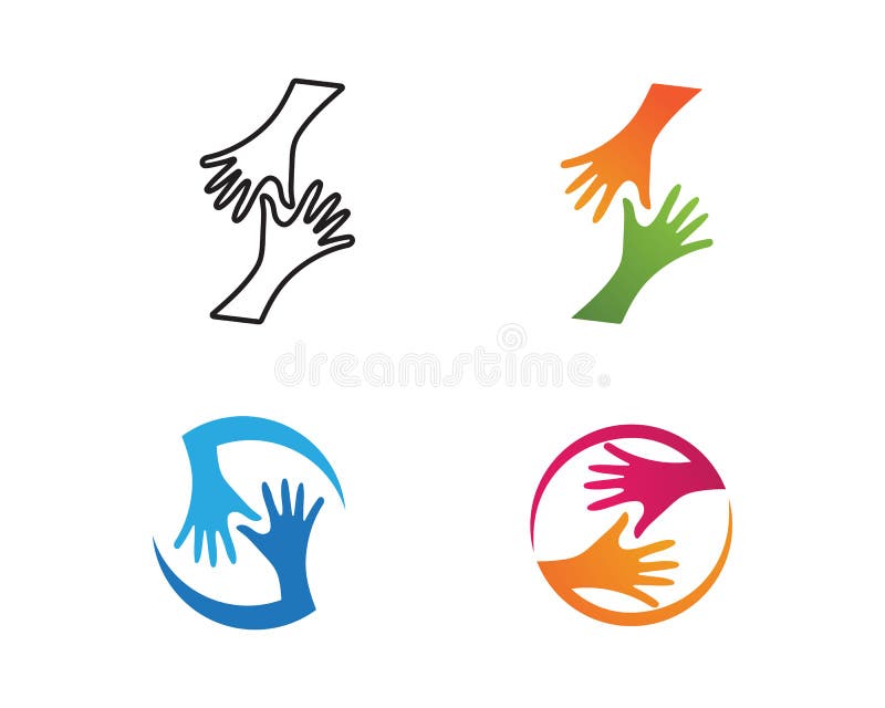 Hand Shake Symbol Logo and Symbol Vector Stock Vector - Illustration of ...