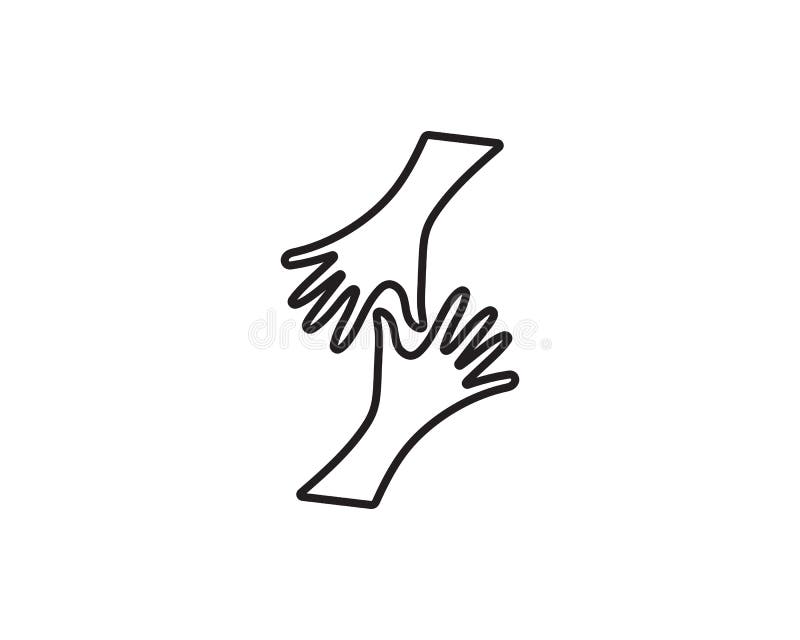 Hand Shake Symbol Logo and Symbol Vector Stock Vector - Illustration of ...