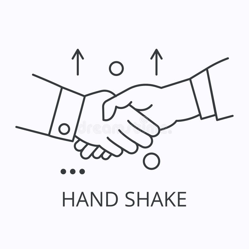 Shake Hand Line Icon Stock Illustrations – 6,411 Shake Hand Line Icon ...