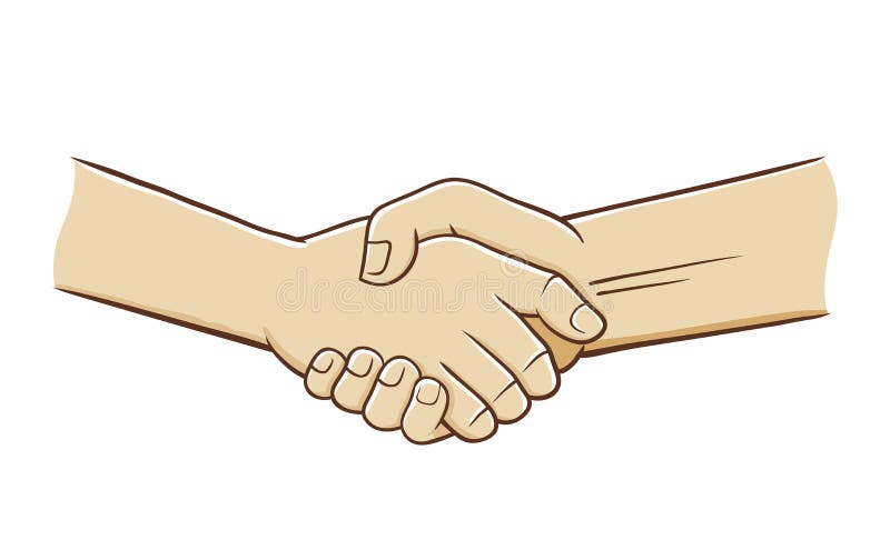 Hand Shake Vector Illustration Stock Vector - Illustration of business ...