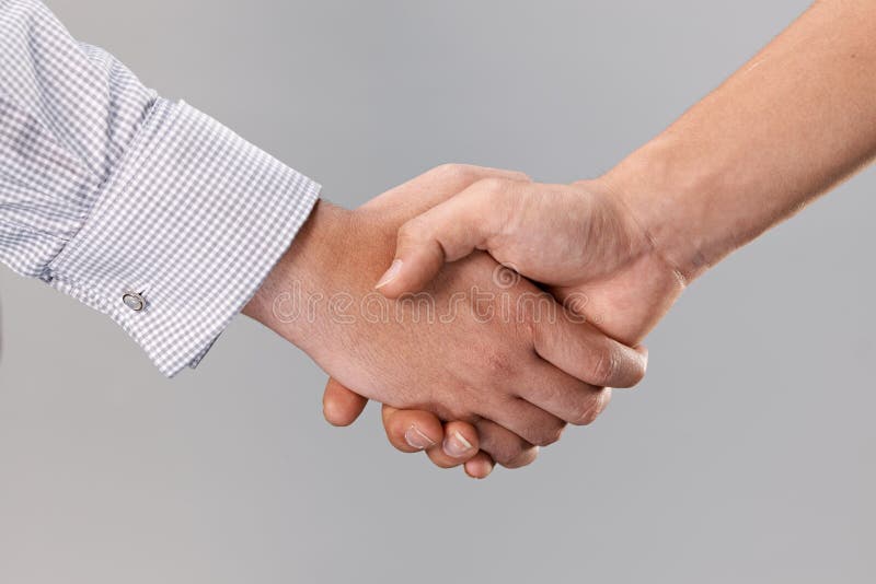 Hand Shake on White Background Stock Image - Image of gift, girl: 247160169