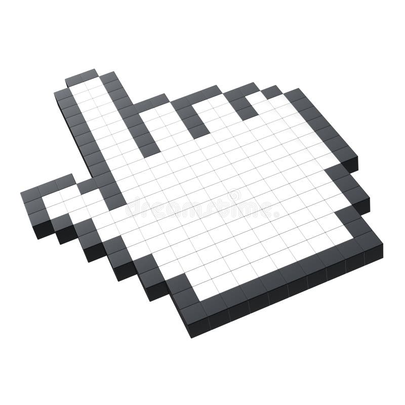 Hand shape cursor stock illustration. Illustration of hand - 24022539