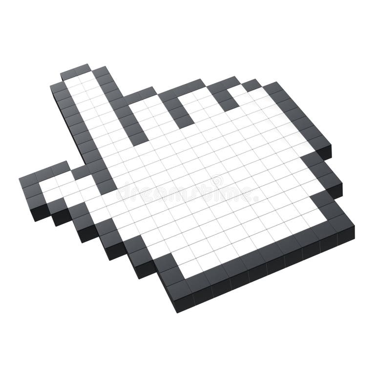 Hand shape cursor stock illustration. Illustration of hand - 24022539