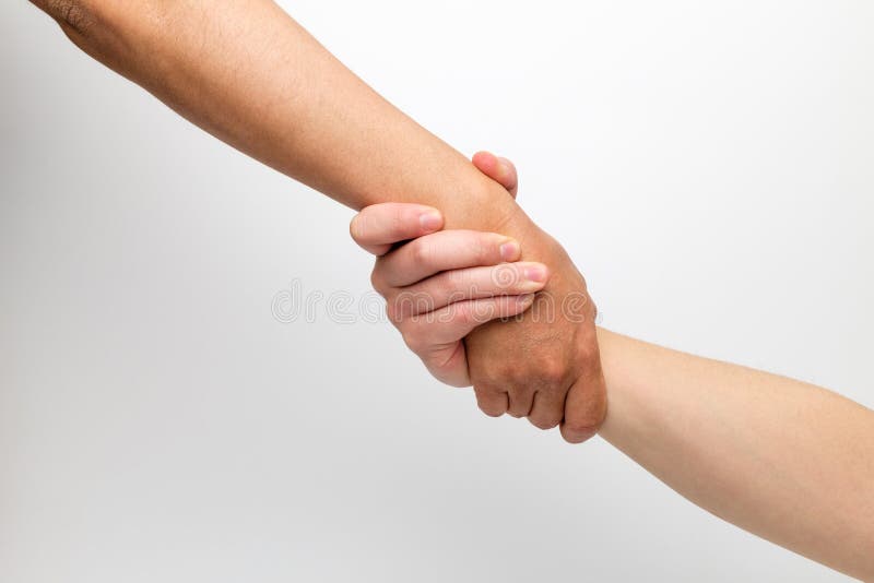 Hand Shape To Help on White Background Stock Photo - Image of human ...