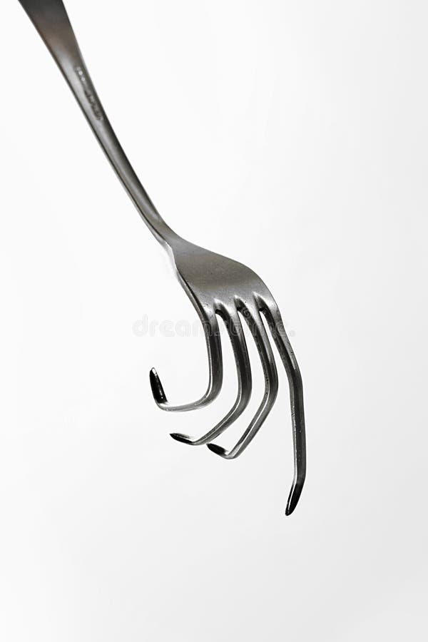 Hand shaped fork stock image. Image of sunbeams, fishing - 17059499