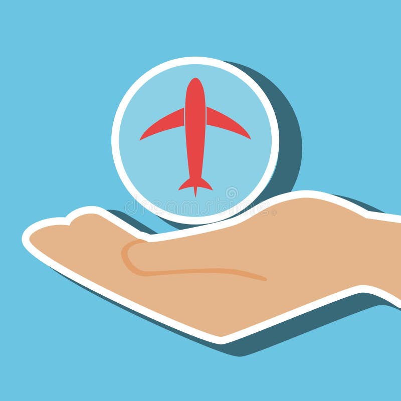 Hand Shipping Cargo Attention Stock Illustration - Illustration of help ...