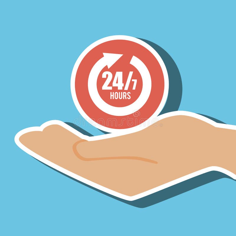 Hand Shipping Cargo Attention Stock Illustration - Illustration of ...