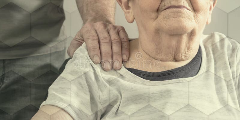 Support of the Elderly, Geometric Pattern Stock Image - Image of ...