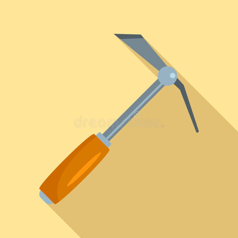 Hand Shovel Dig Icon, Flat Style Stock Vector - Illustration of farm ...