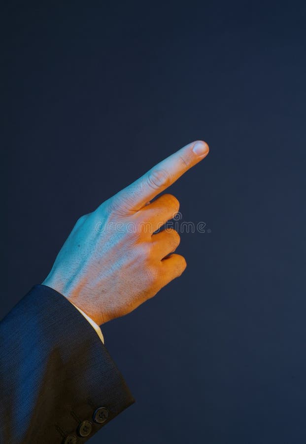 Hand_show stock image. Image of notice, hand, suit, busines - 1969711