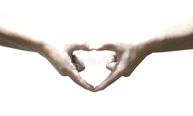 Hand Show Stance. in the Shape of a Heart Stock Illustration ...
