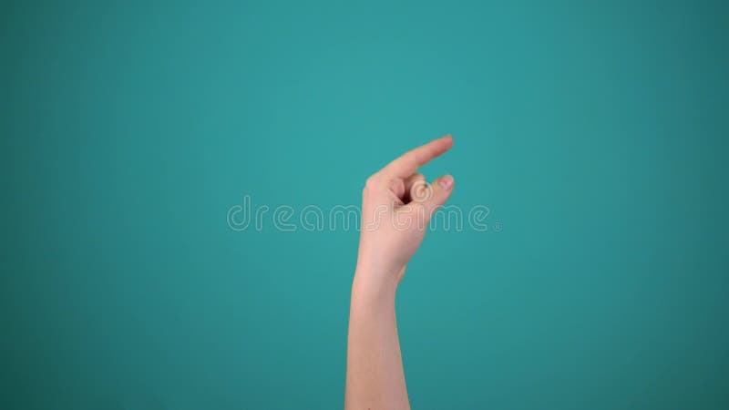 Hand Show To Sides by Finger, Left and Rights, Green Screen Stock ...