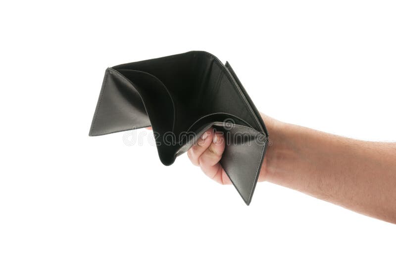 Broke Guy with Empty Wallet Stock Photo - Image of expensive, broke ...