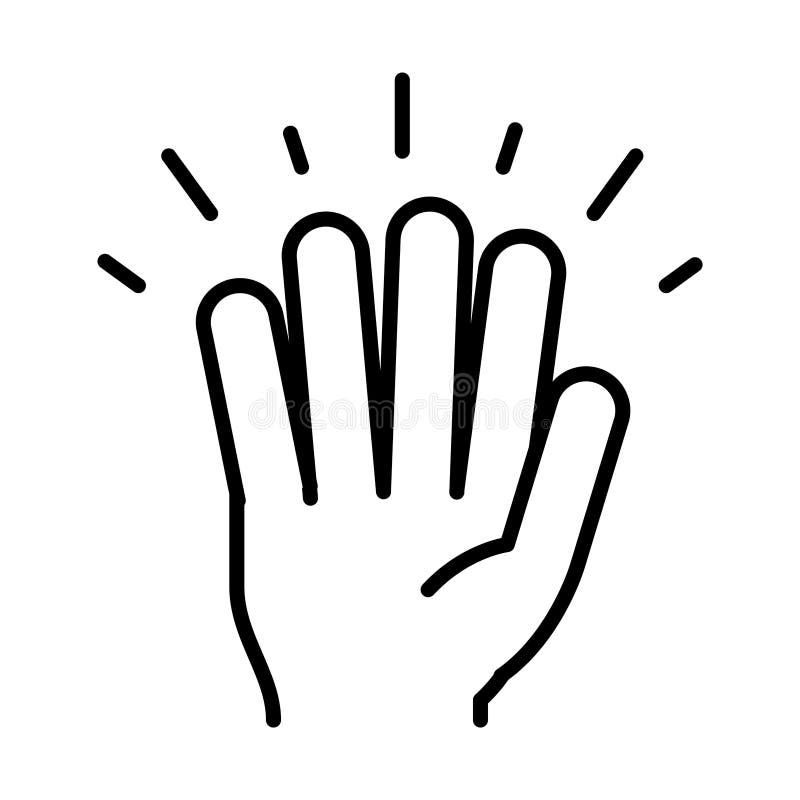 Hand showing five fingers stock vector. Illustration of icon - 232990150 Hand showing five fingers stock vector. Illustration of icon - 232990150