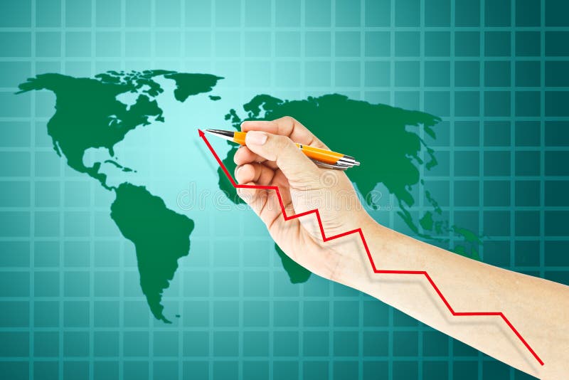 Hand showing graph stock image. Image of consultant, male - 22364357